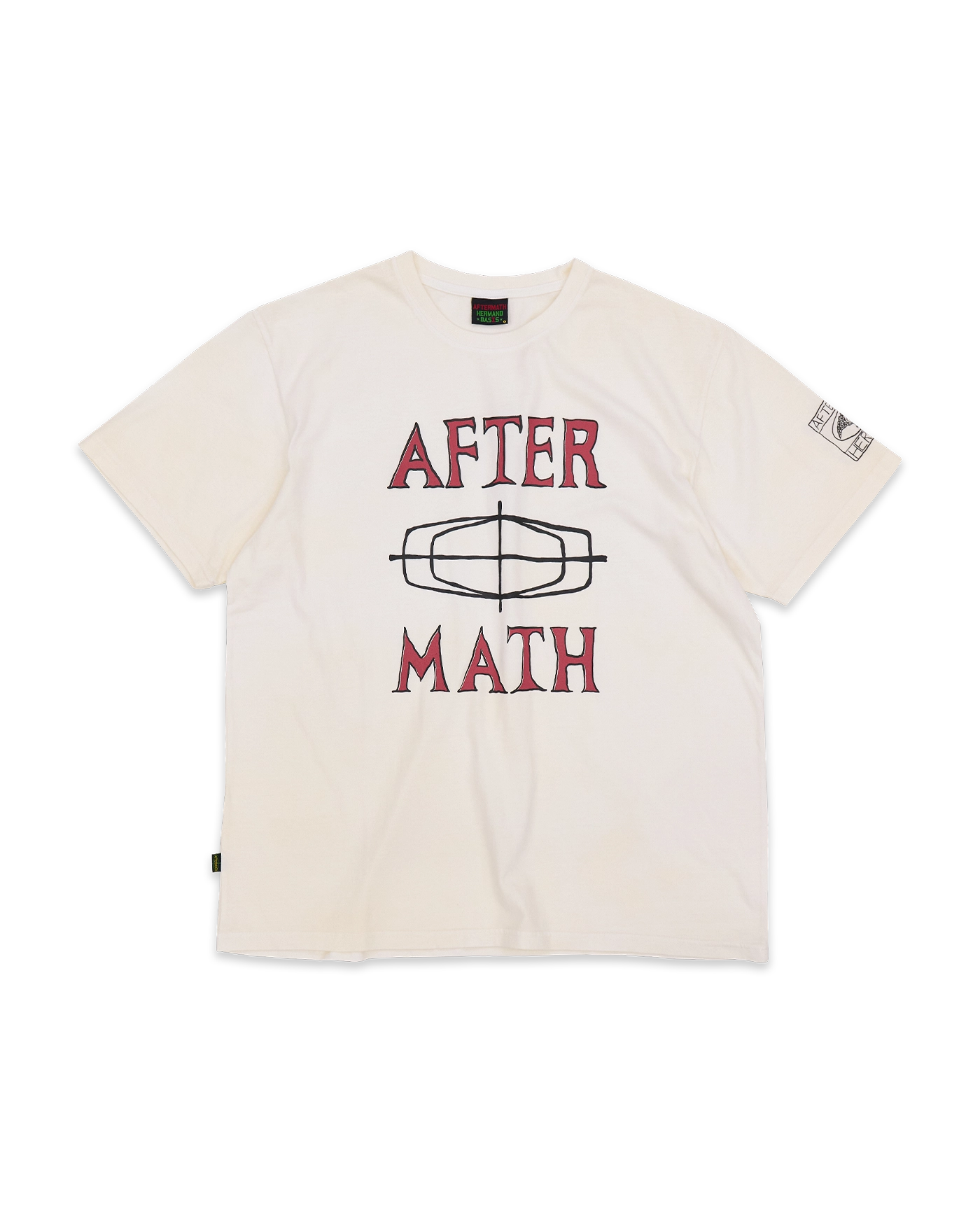 AFTERMATH PIG DYED DOODLE AIM LOGO TEE